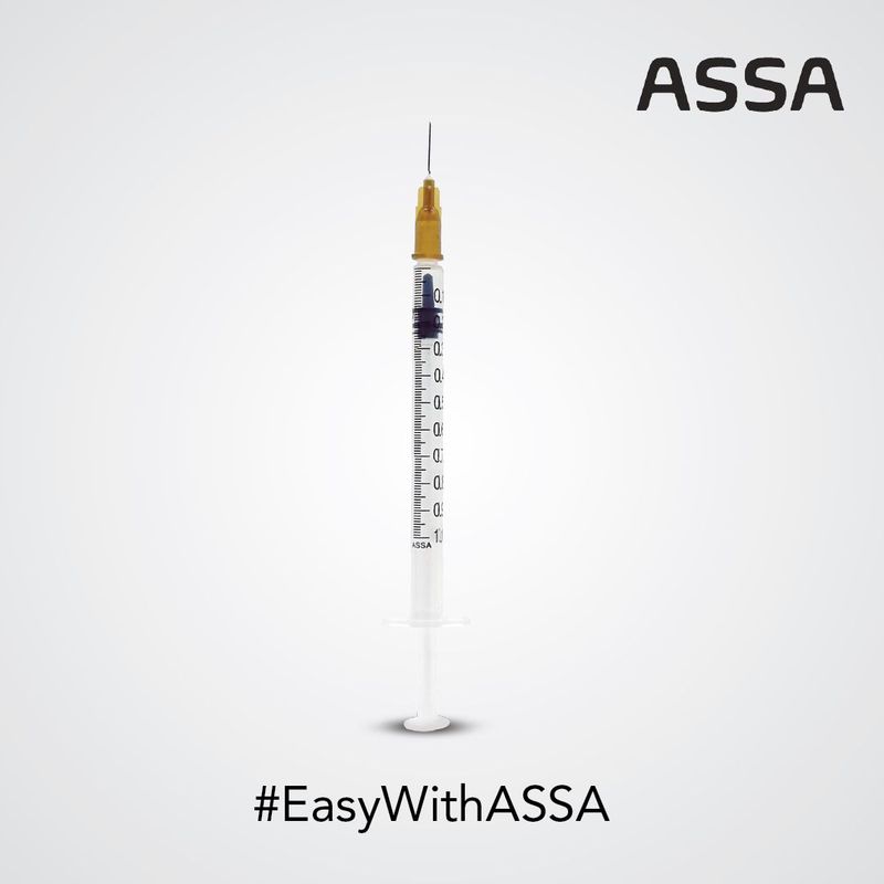 SPUIT ASSA NEEDLE LUER SLIP 1 ML/CC