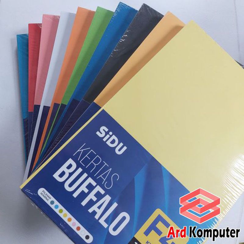 Kertas Buffalo Sidu F4 ( 160 gsm ) - Biru Tua