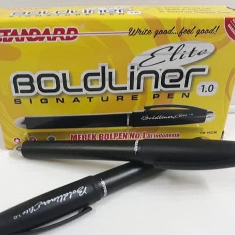 Ballpoint / Pulpen / Pena Bolliner Elite 1.0 Standard – Hitam