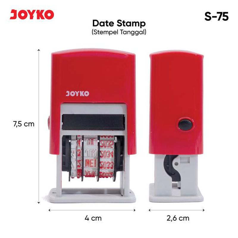 Stamp date S75 - Merah