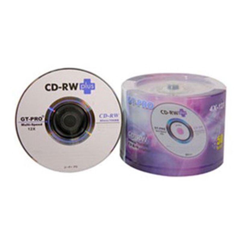 GT Pro CD-RW Plus IT-0102 - 700 MB - 12x - 80 Menit - 1 Tabung Isi 50 Pcs