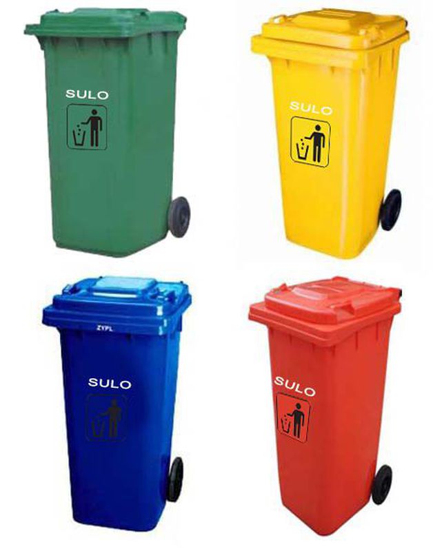 Sulo Tempat Sampah - 120 Liter - Warna Campuran