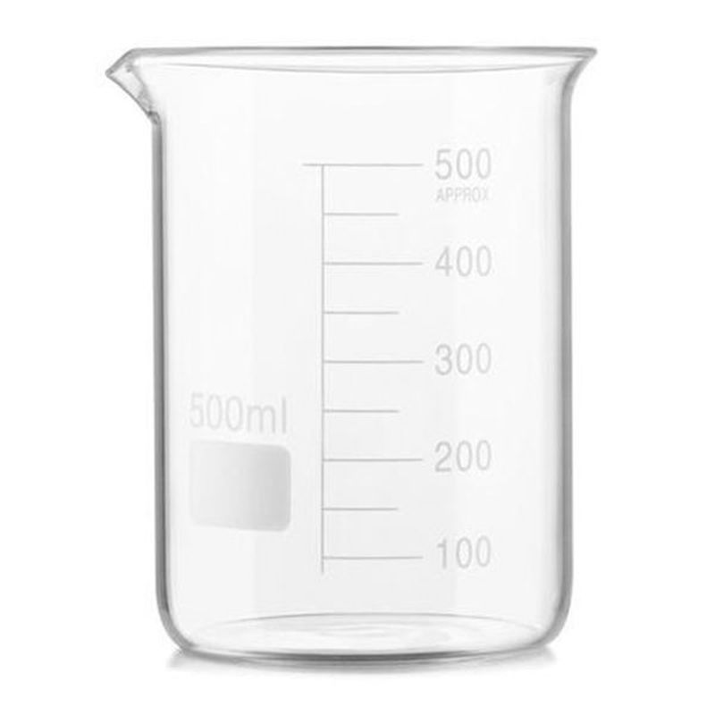 Iwaki Beaker Glass - 500 ml - Transparan - 1 Kotak Isi 12 Pcs