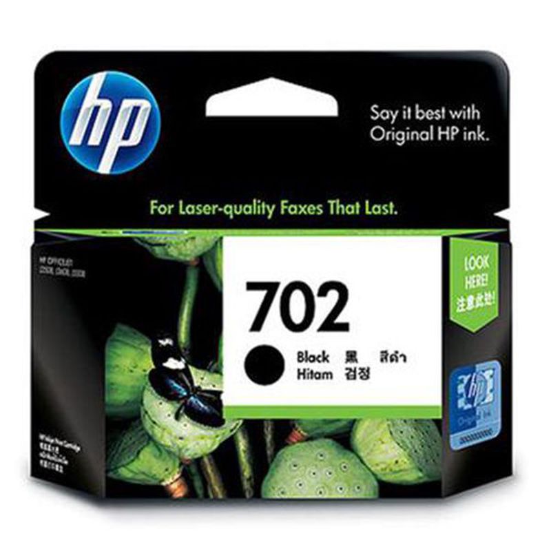 HP Original Ink Cartridge 702 - CC660AA - Hitam
