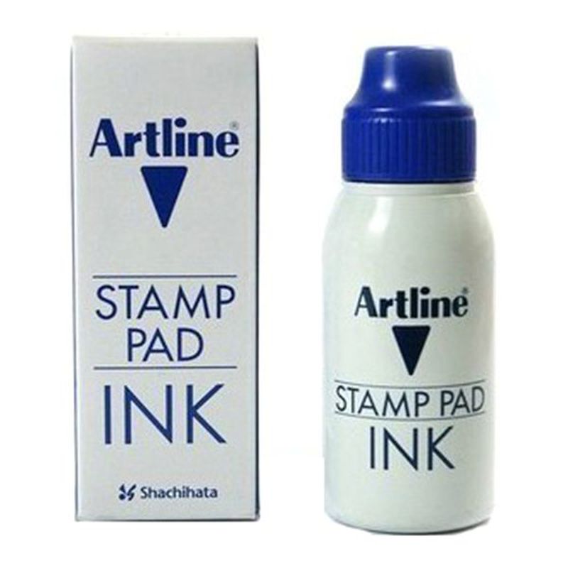Artline Stamp Pad Ink ESA-2N - Biru - 1 Kotak Isi 12 Botol @ 50 ml