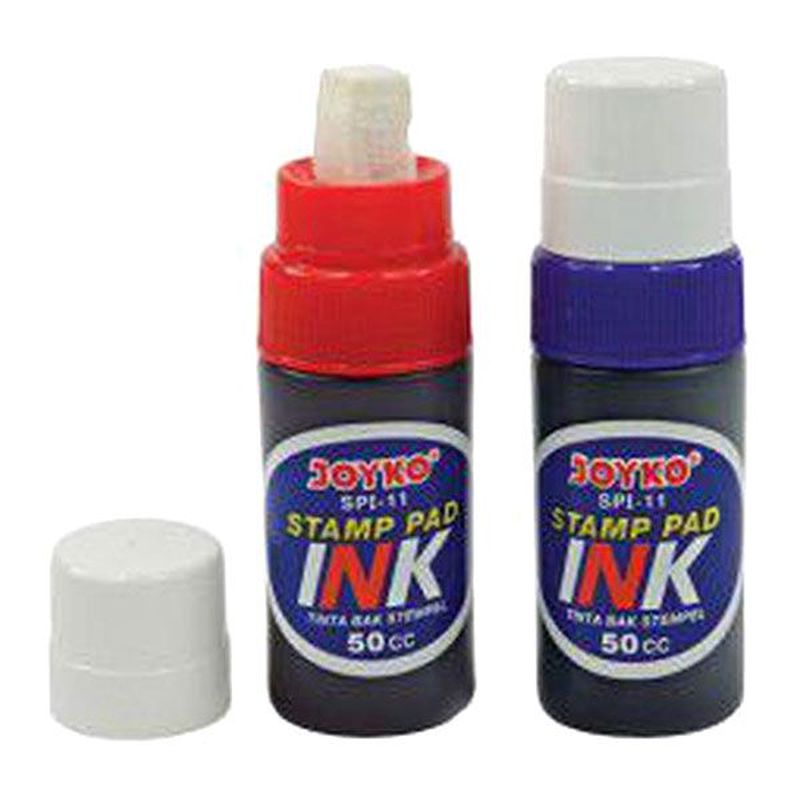 Joyko Stamp Pad Ink SPI-13 - Tinta Hitam - 1 Box Isi 6 Botol @ 50 ml
