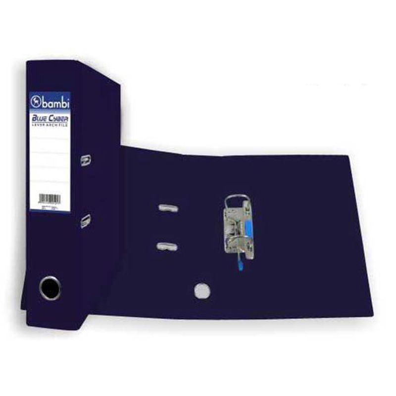 Bambi PVC Lever Arch File 1010 - F4 - 75 mm - Biru Tua - 1 Box Isi 12 Pcs