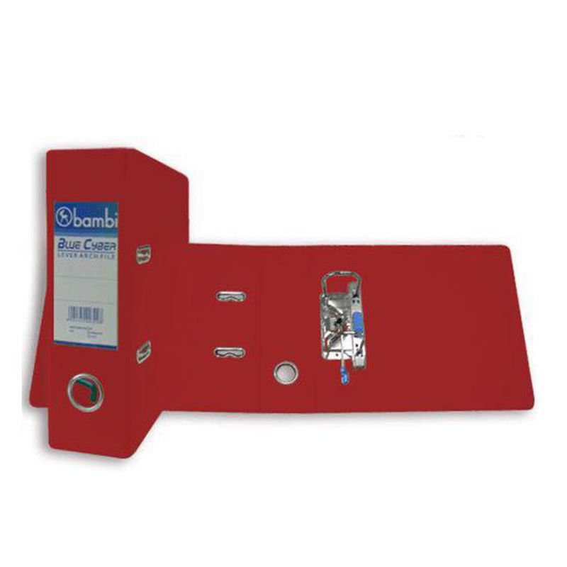 Bambi PVC Lever Arch File 1016 - A5 - 75 mm - Merah - 1 Box Isi 12 Pcs