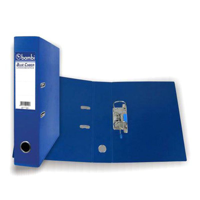 Bambi PVC Lever Arch File 1010 - F4 - 75 mm - Biru Medium - 1 Box Isi ...