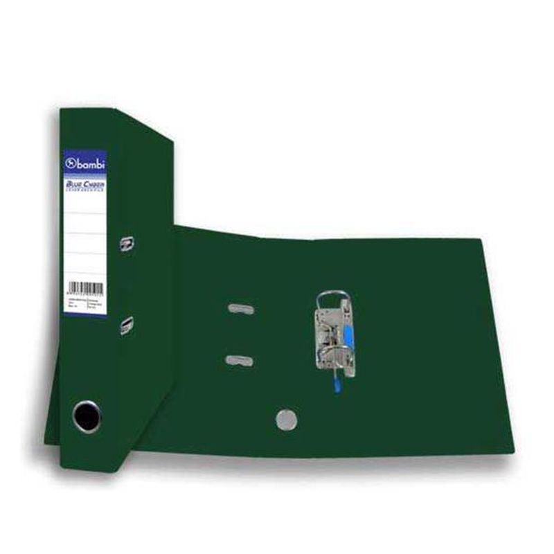 Bambi PVC Lever Arch File 1010 - F4 - 75 mm - Hijau Medium - 1 Box Isi ...