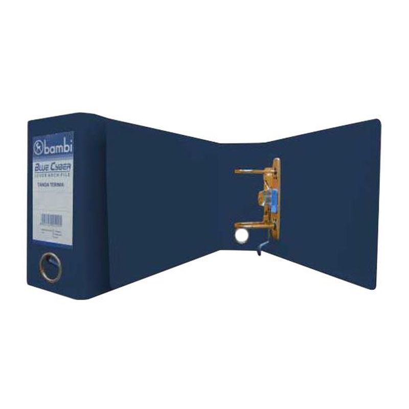 Bambi PVC Lever Arch File 1014 - F4 - 50 mm - Biru - 1 Box Isi 12 Pcs