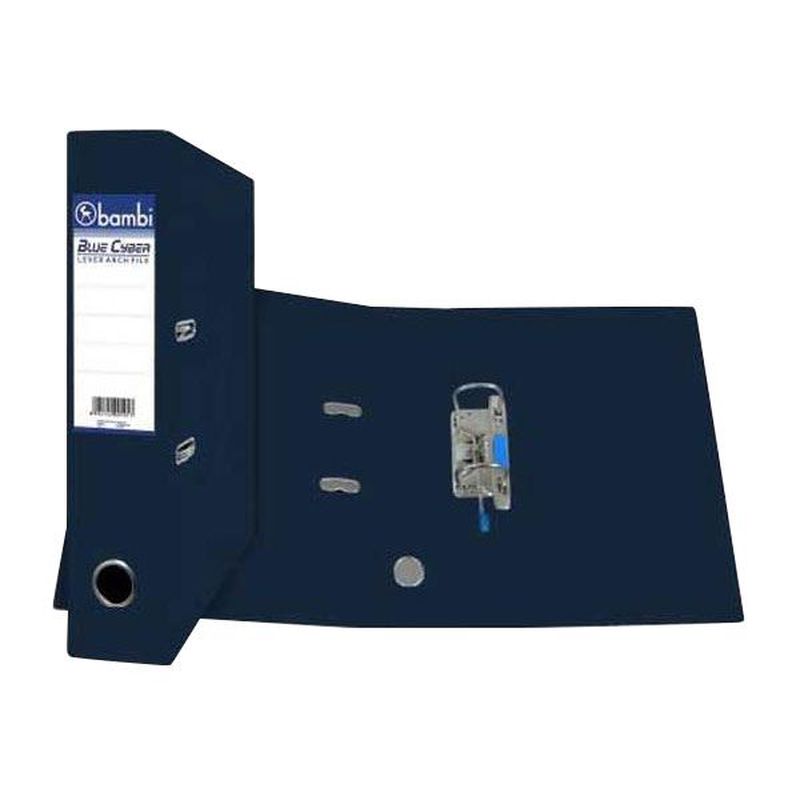 Bambi PVC Lever Arch File 1011 - A4 - 75 mm - Biru - 1 Box Isi 12 Pcs
