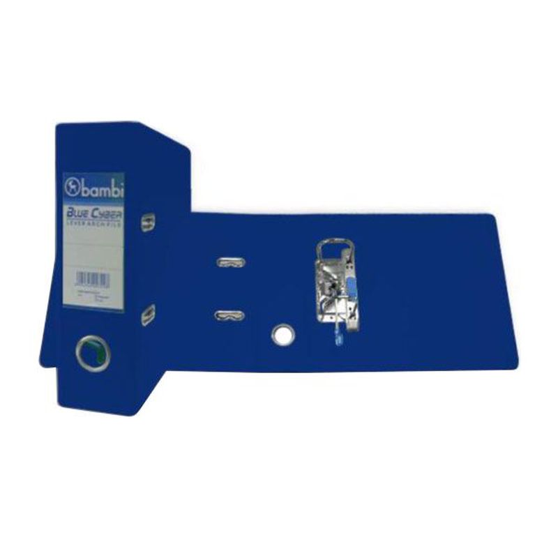 Bambi PVC Lever Arch File 1016 - A5 - 75 mm - Biru Medium - 1 Box Isi ...