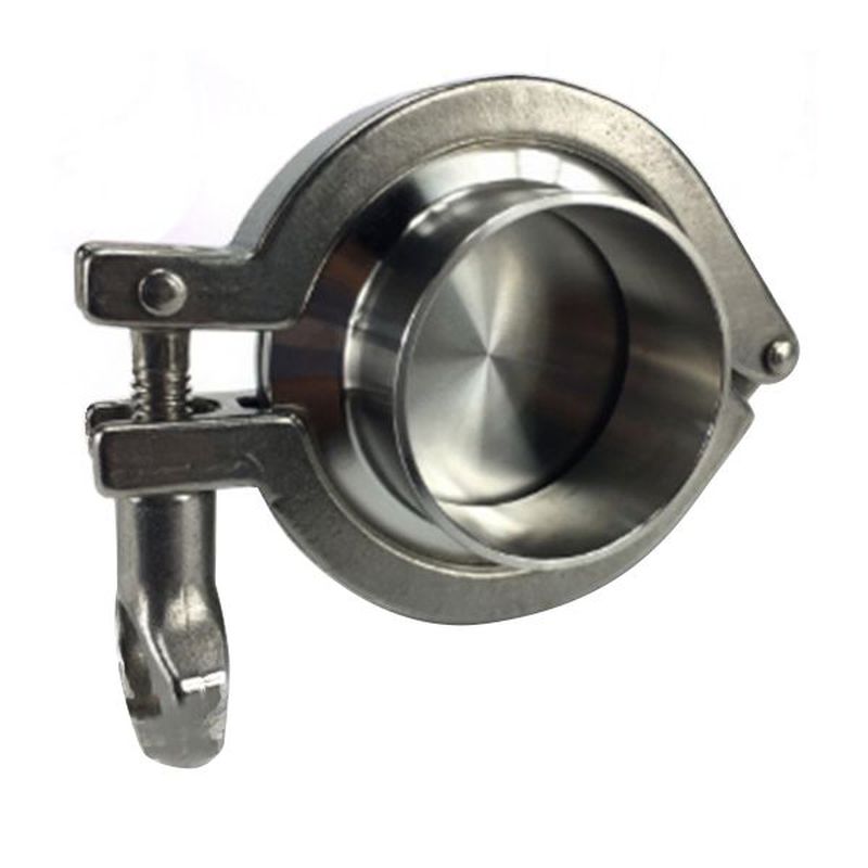 OEM Union Clamp Ferrule L21.5 SS 316L SI - 1.5 Inci - Silver - Silver