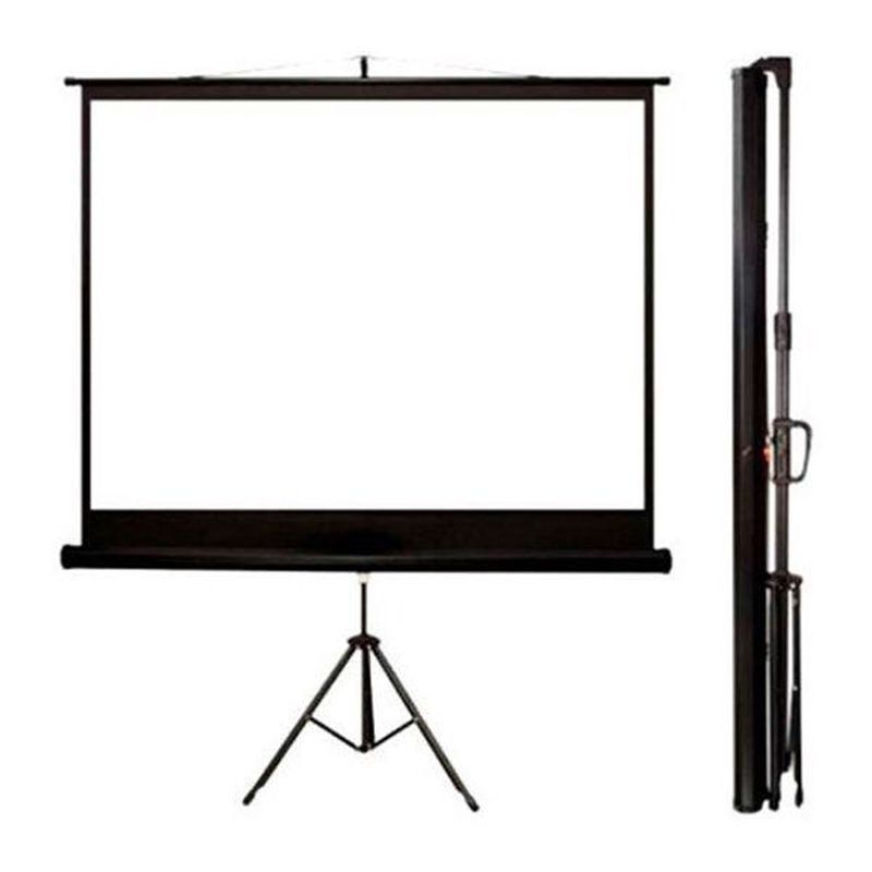 iBright Tripod Screen Projector BTR96 - 96 x 96 Inci - Putih - Putih