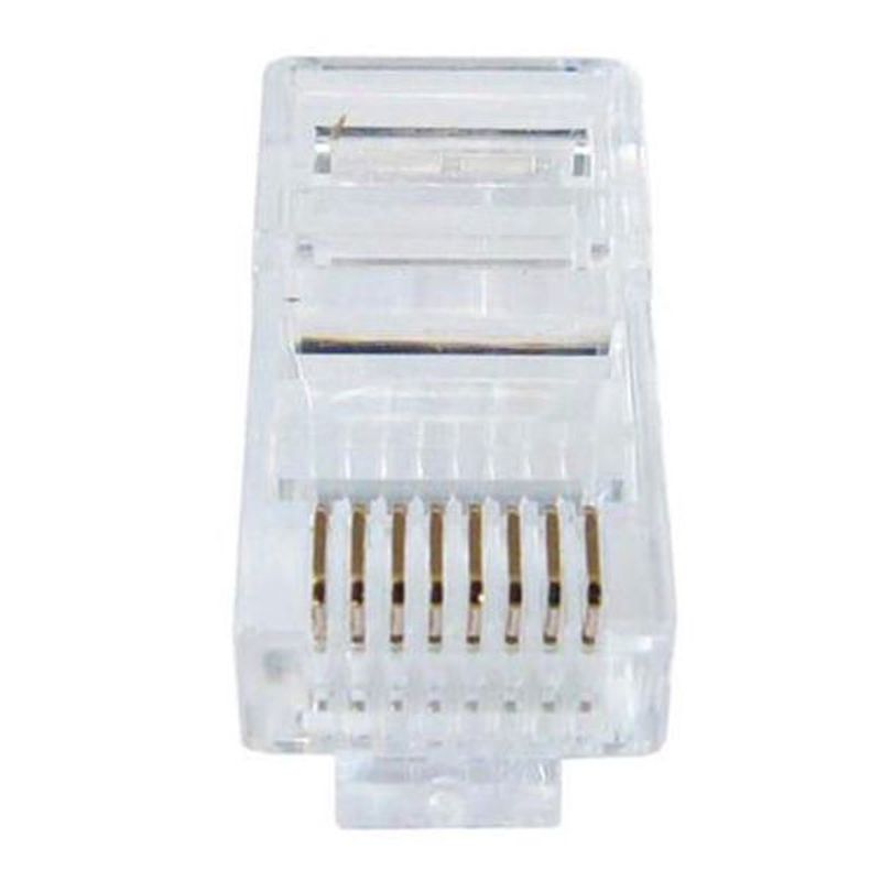 AMP Konektor RJ-45 - Transparan - 1 Kotak Isi 50 Pcs - Transparan
