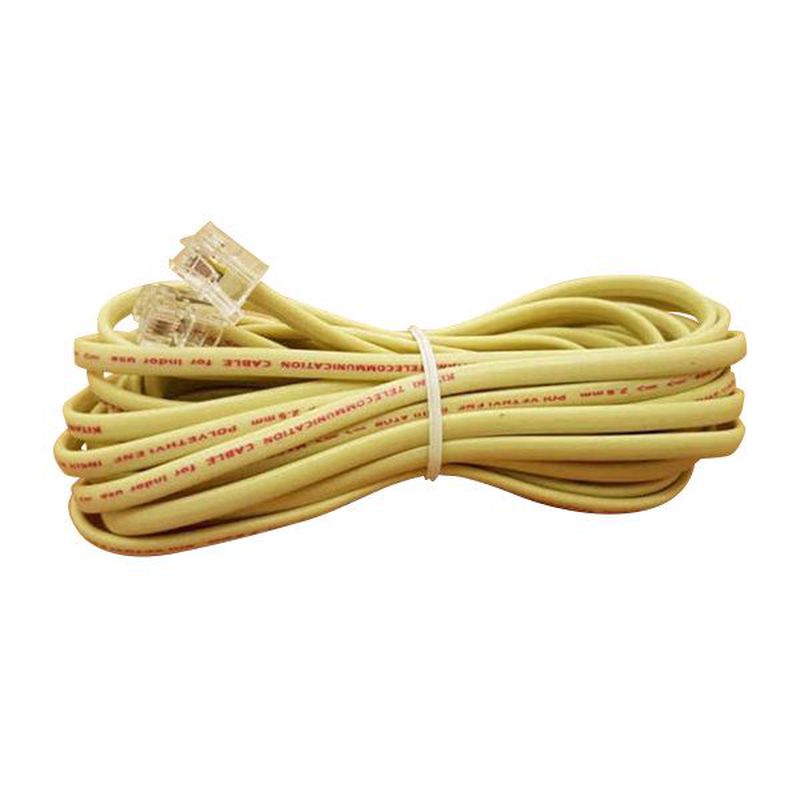 OEM Kabel Line Telepon RJ11 - 10 Meter - Warna Campuran - Campuran