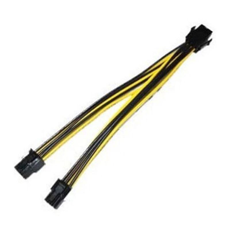 HP Graphics Power Adapter 6pin to Dual-6pin - Hitam - Hitam