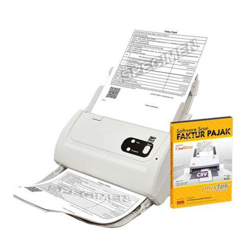 Plustek Scanner SmartOffice PS283 - Putih + Software Scan Faktur Pajak ...