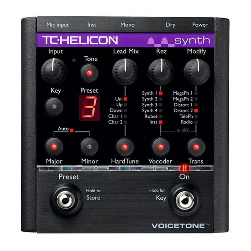 TC-Helicon Voice Tone Synth - Hitam - Hitam