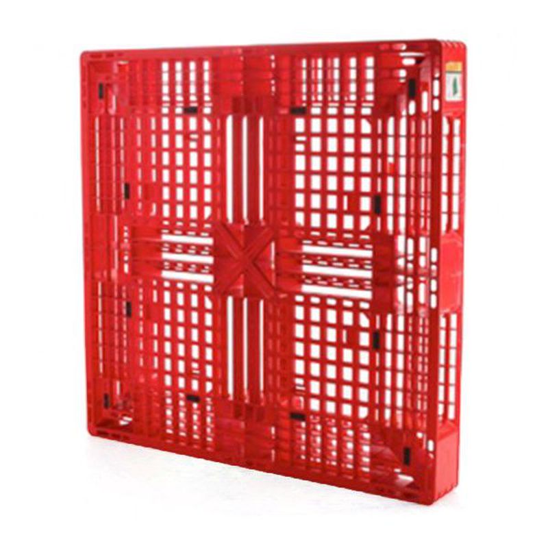 OEM HDPE/PPC Pallet Plastik - 120 x 110 cm - Merah - Merah