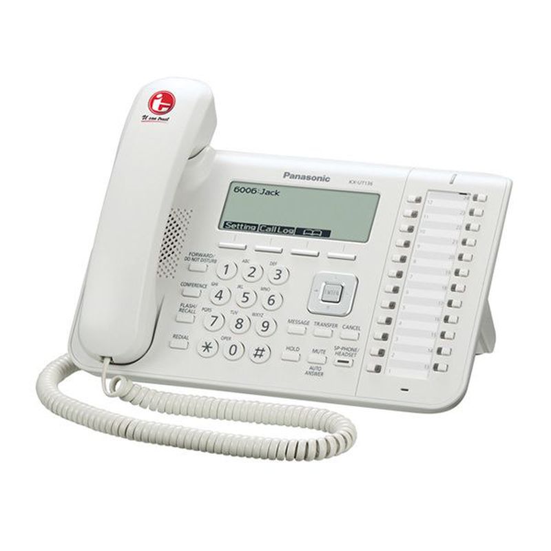 Panasonic SIP Telephone System KX-UT136 - Putih - Putih