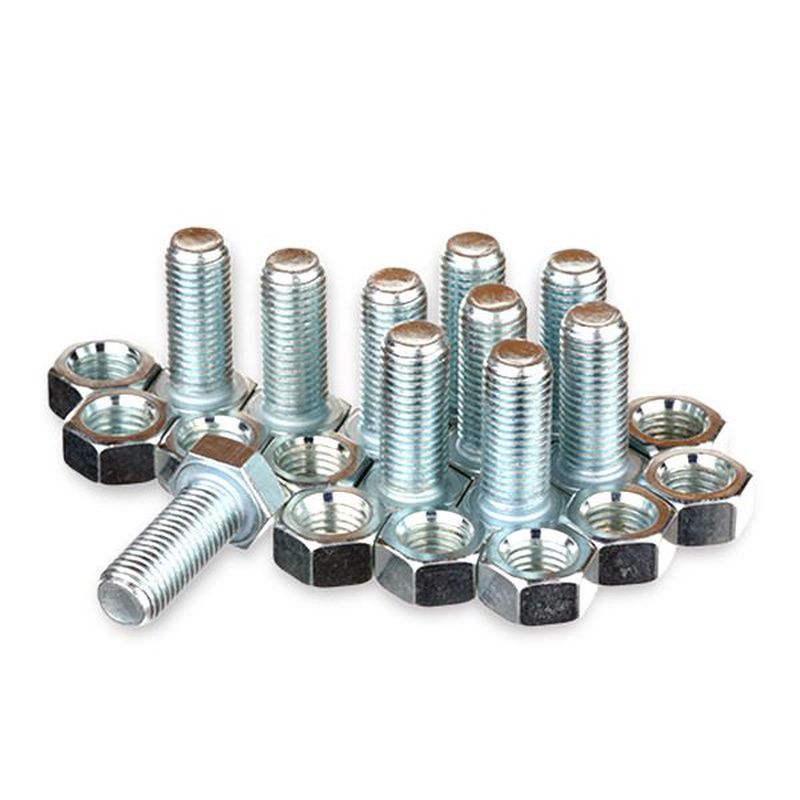 OEM Baut Hexagonal SS (Full Thread) & Nut - M6 x 30 mm - Abu-abu - Abu-Abu