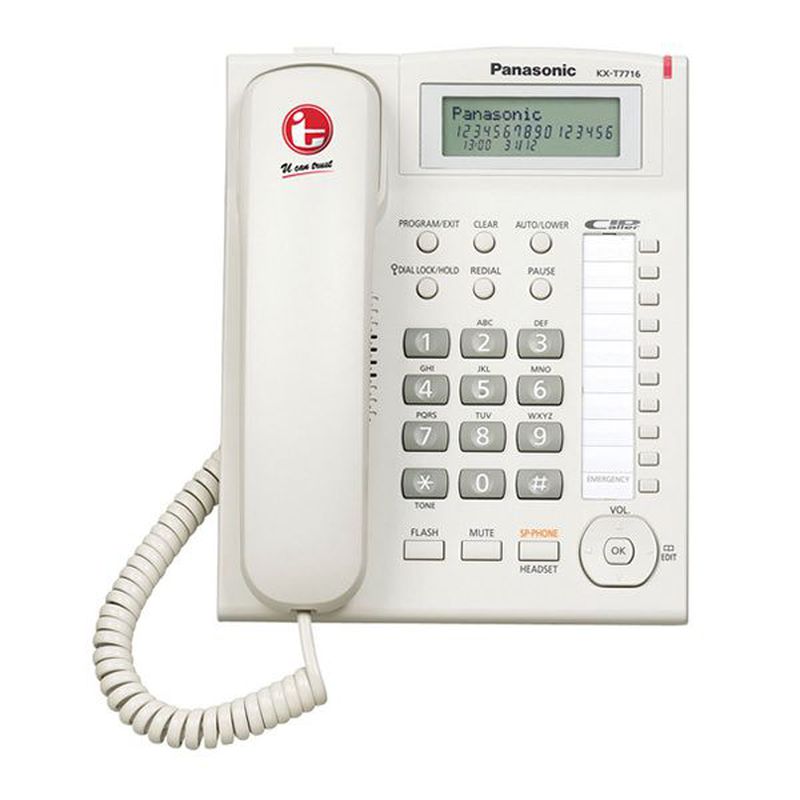 Panasonic Telephone PBX KX-T7716X - Putih - Putih