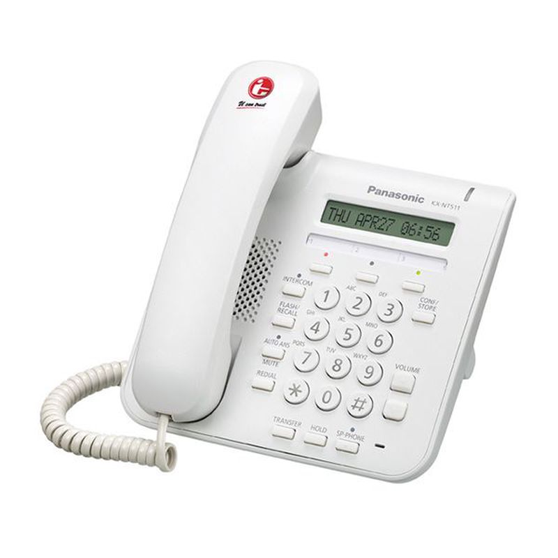 Panasonic IP Proprietary Terminal Telephone KX-NT511A - Putih - Putih
