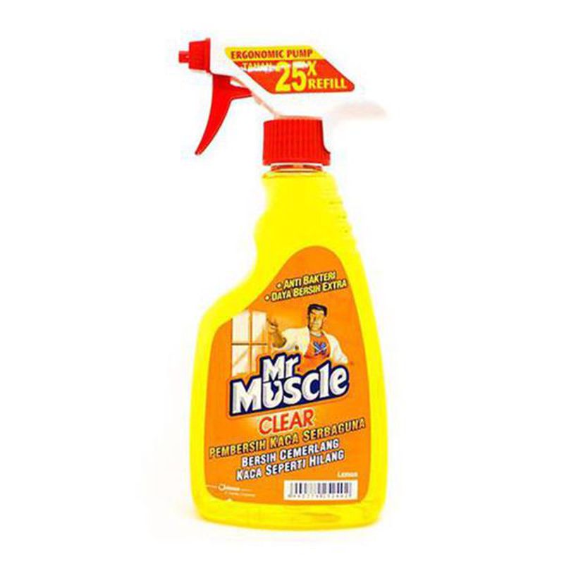 Mr. Muscle Pembersih Kaca Serbaguna - Aroma Lemon - 1 Kotak Isi 10 ...