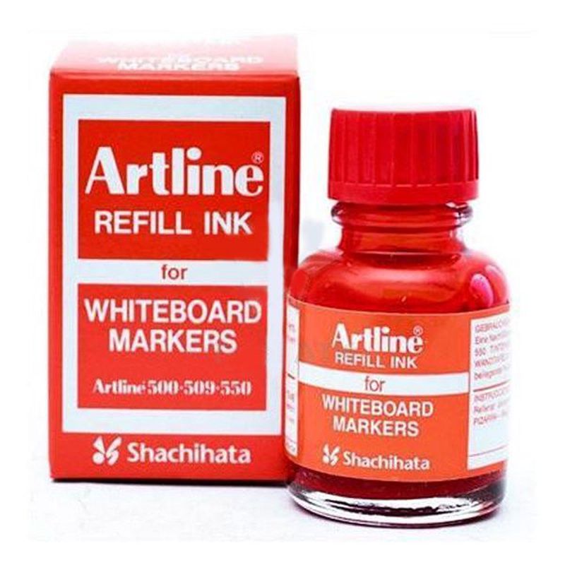 Artline Refill Tinta Marker Permanen ESK50 - Tinta Merah - 1 Set Isi 10 ...