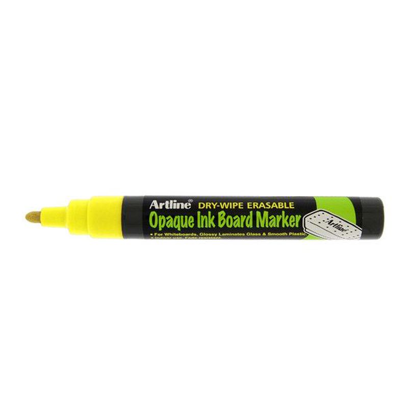 Artline Opaque Flourescent Ink Board Marker - 1 mm - Tinta Kuning - 1 ...