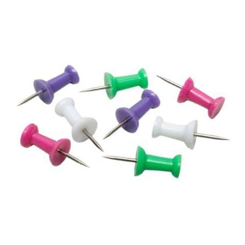 V-Tec Push Pin VT-1037 - Warna Campuran - 1 Karton Isi 30 Pak @ 30 Pcs ...