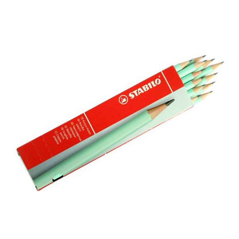 Stabilo Schwan Pencil Pastel - 2B - Hijau - 1 Karton Isi 10 Box x 12 ...