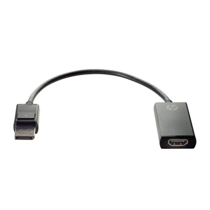 HP DisplayPort ke HDMI True Adapter 4k - 7.9 x 9.4 Inci - Hitam - Hitam