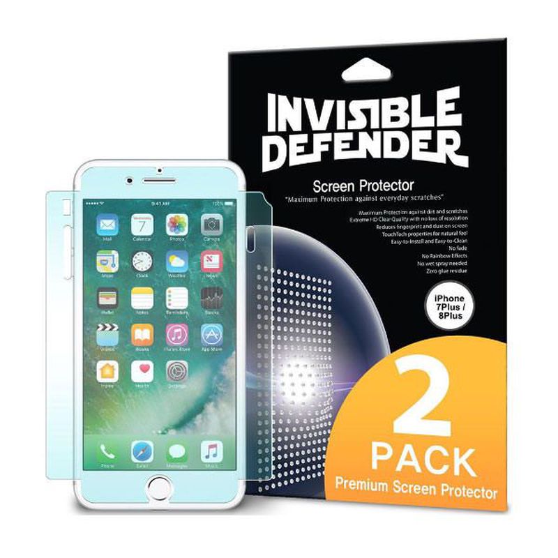 Ringke Invisible Defender Full Cover Screen Protector for iPhone 8 Plus ...